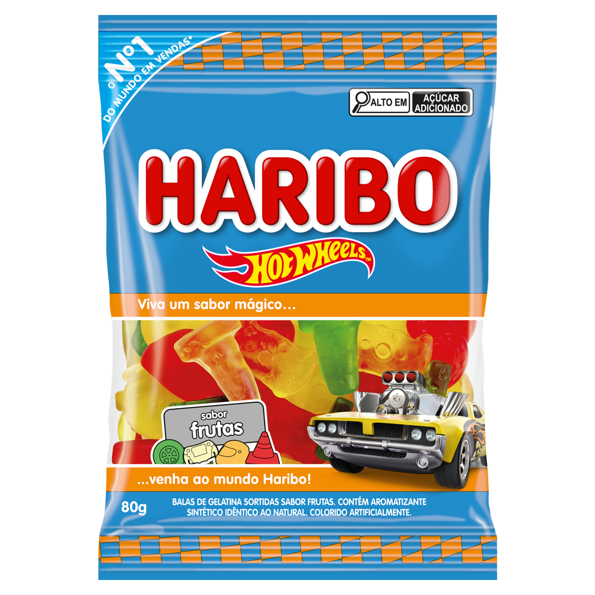 *BALA DE GEL. 80GR HARIBO HOT WHEELS RAC | Donizete Distribuidora de ...